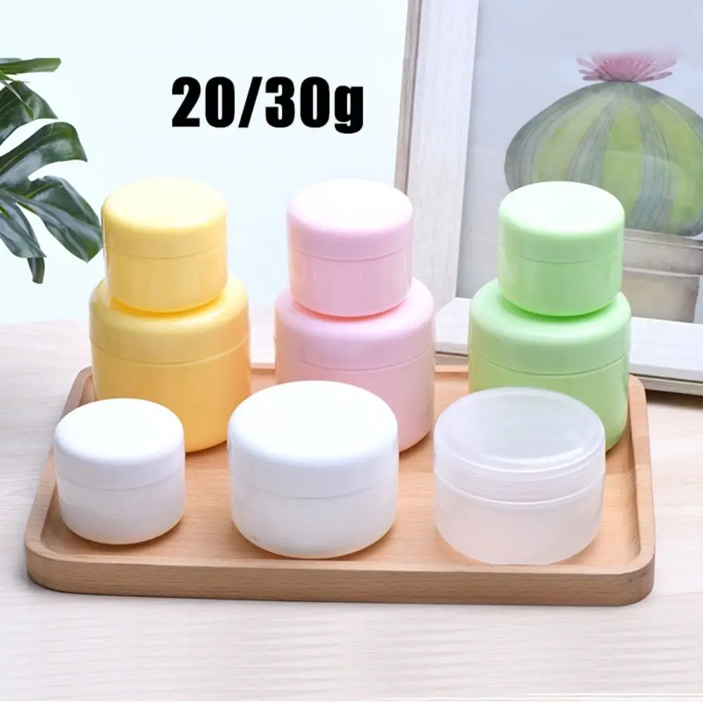 2pcs-20g-30g-Makeup-Jar-Round-Bottom-Colorful-Plastic-Cosmetic-Plastic ...