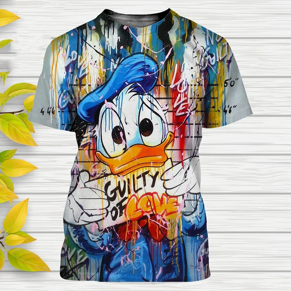 Camisetas con estampado 3d de pato Donald de Disney para hombre y mujer ...