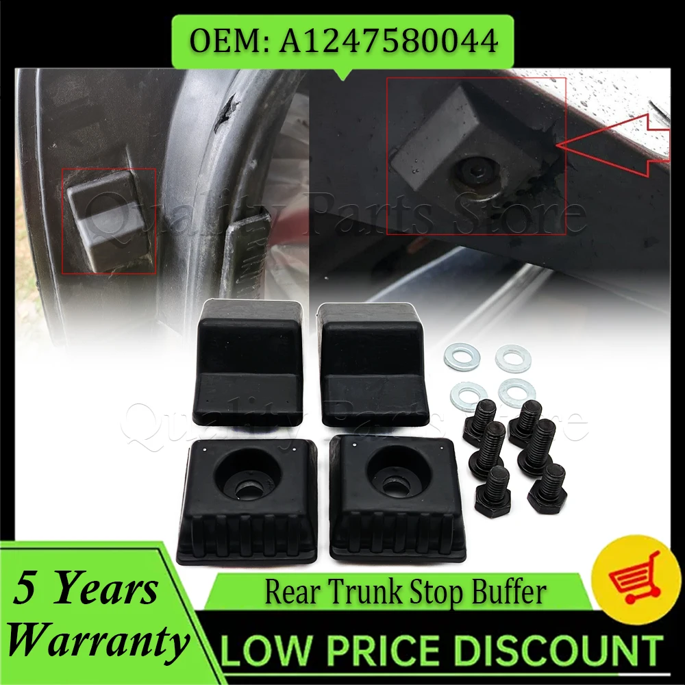 4Pcs New Rear Trunk Stop Buffers For Mercedes-Benz W124 A124 C124 S124 ...