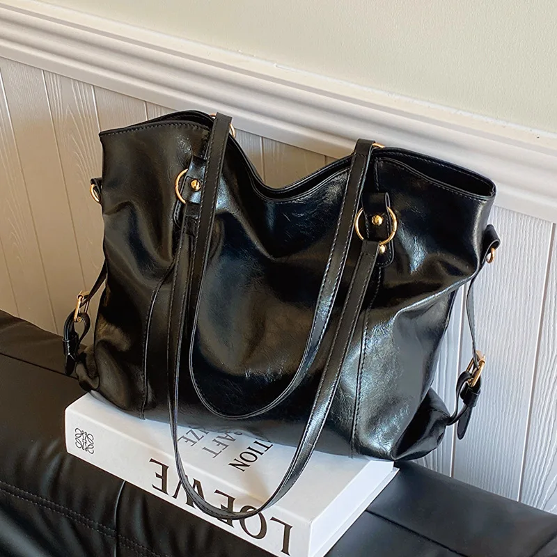 Large-Capacity-Shoulder-Bags-for-Women-Fashion-Hobo-Shopper-Bag-Solid ...