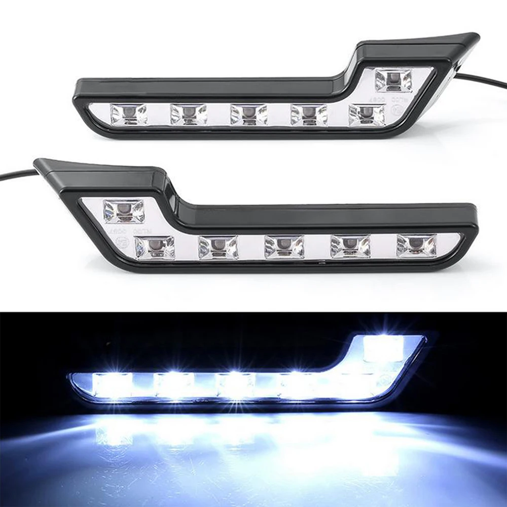 L-Shaped-Driving-Lamp-Daytime-Running-Fog-Light-Durable-Waterproof-Car ...