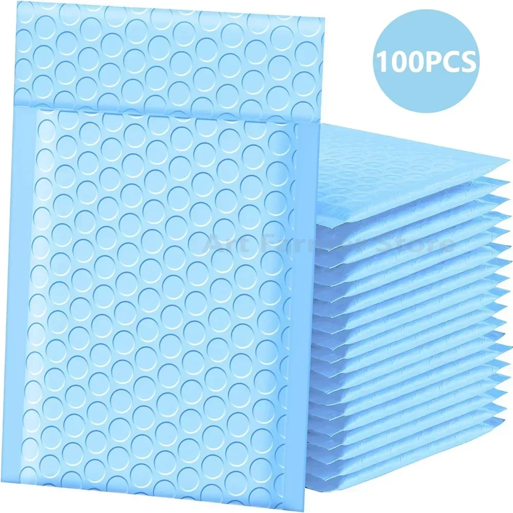 100pcs Packaging Supplies Blue Packing Bag Envelopes Shipping Packages ...