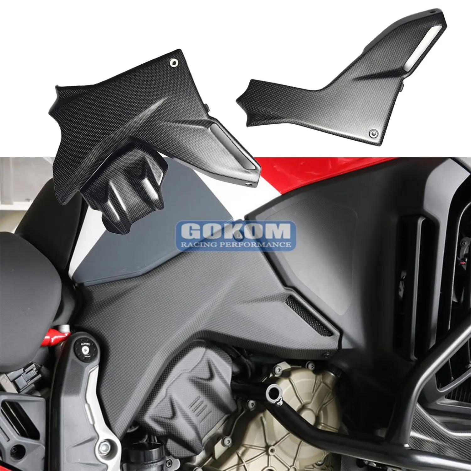 Gokom-Racing-Motorcycle-Parts-Carbon-Fiber-Side-tank-covers-Engine-side ...