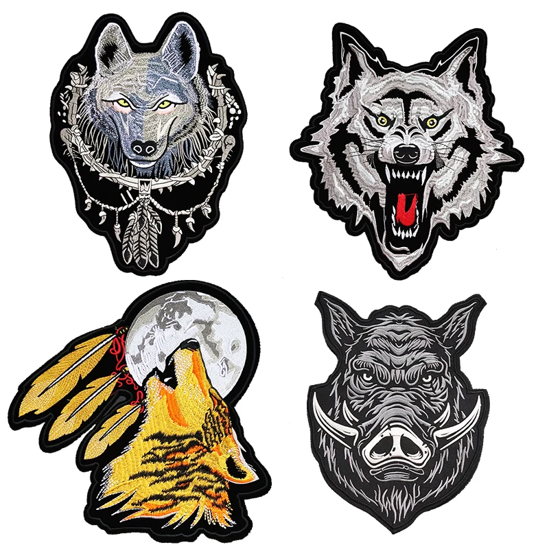 Iron-on-Stripes-for-Clothing-Appliques-Diy-Wolf-Embroidery-Patches-Decor-Big-Size-Punk-Badge ...
