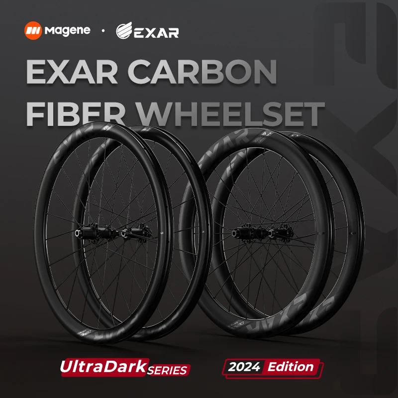 EXAR-Ultra-Dark-Carbon-Fiber-Wheelset-Integral-Front-Rear-Wheels ...