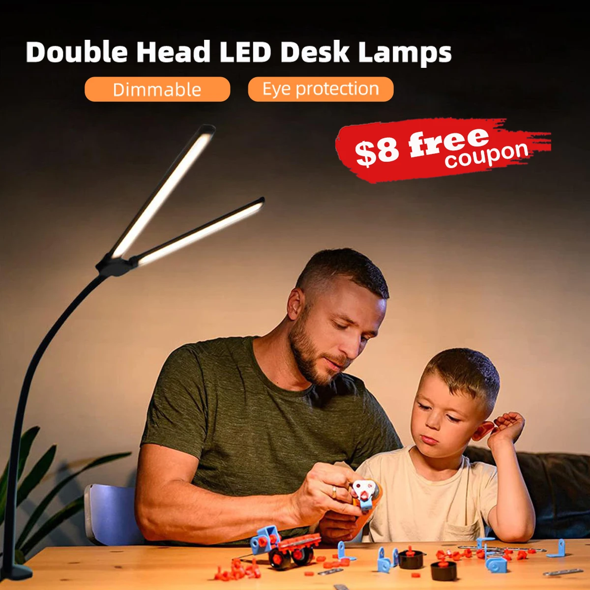 Double-Head-Led-Clip-Desk-Lamp-Dimmable-Computer-Table-Lamps-Led ...