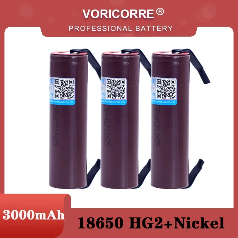 100-New-HG2-18650-3000mAh-Rechargeable-battery-18650HG2-3-6V-discharge ...