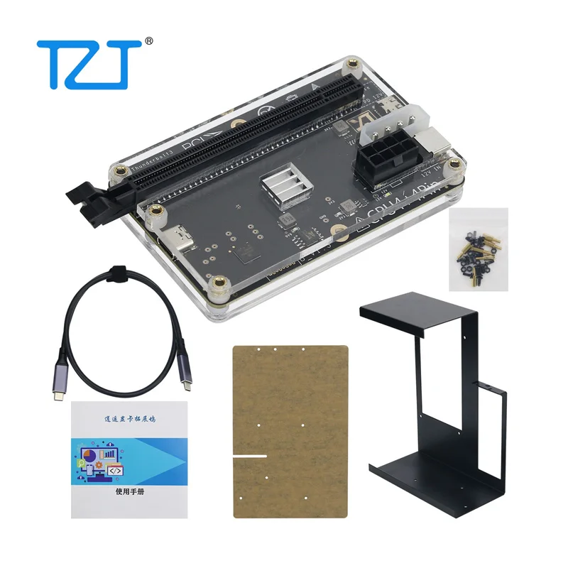 TZT Graphics Card Dock External GPU Dock + 60cm/23.6" USB4 Data Cable ...