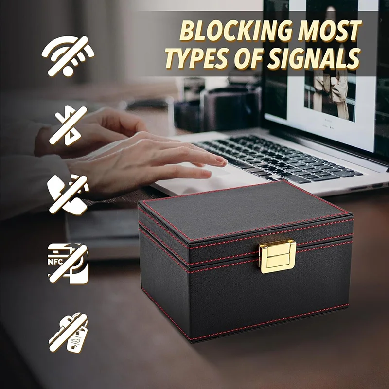 RFID-Faraday-Box-Car-Keyless-Signal-Blocker-Anti-Theft-Box-Key-Fob ...