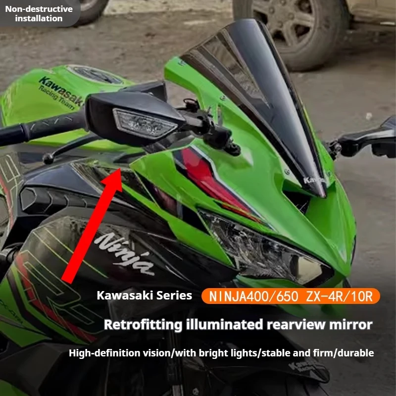 For-Kawasaki-Ninja400-650-modified-Daniel-rearview-mirror-ZX-4R-10R ...
