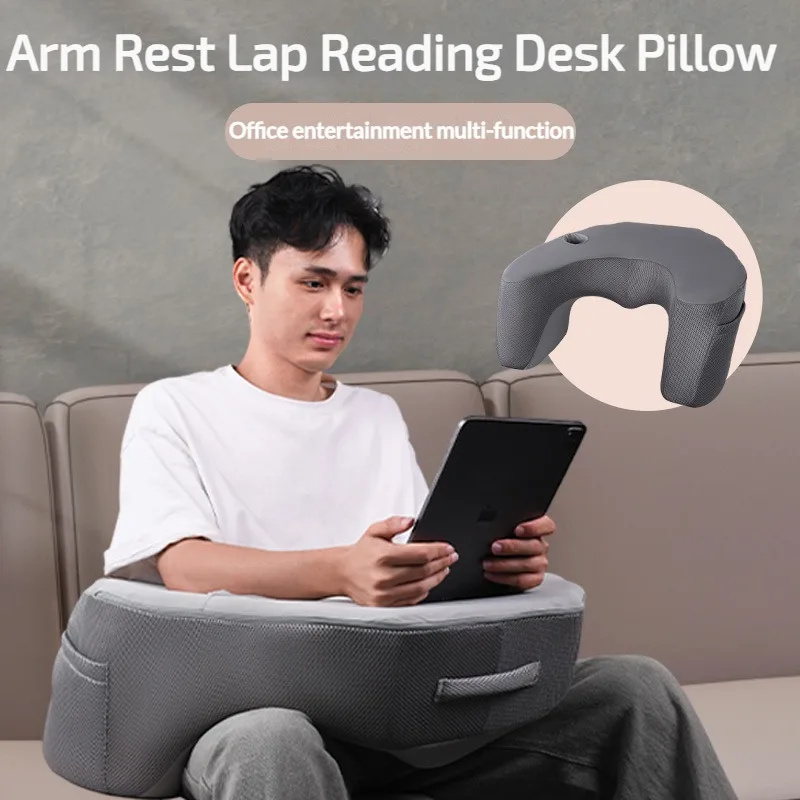 1Pc Reading Pillow Sofa Arm Rest Laptop Desk Pillow for Sitting in Bed ...