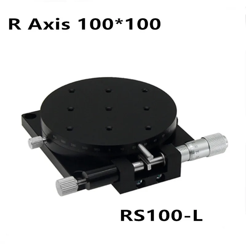 R Axis 100mm 3.5" Manual 360 Degrees Rotary Sliding Table Micrometer ...