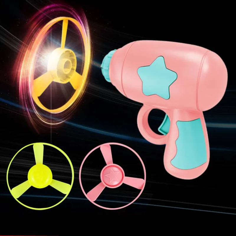 Cats-Interactive-Toys-Flying-Saucer-Gun-Luminous-Flying-Disc-Bamboo ...