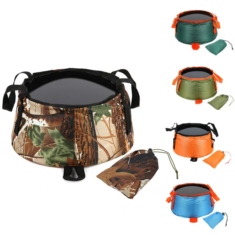 9L-Collapsible-Bucket-Camping-Water-Storage-Container-Portable-Folding ...