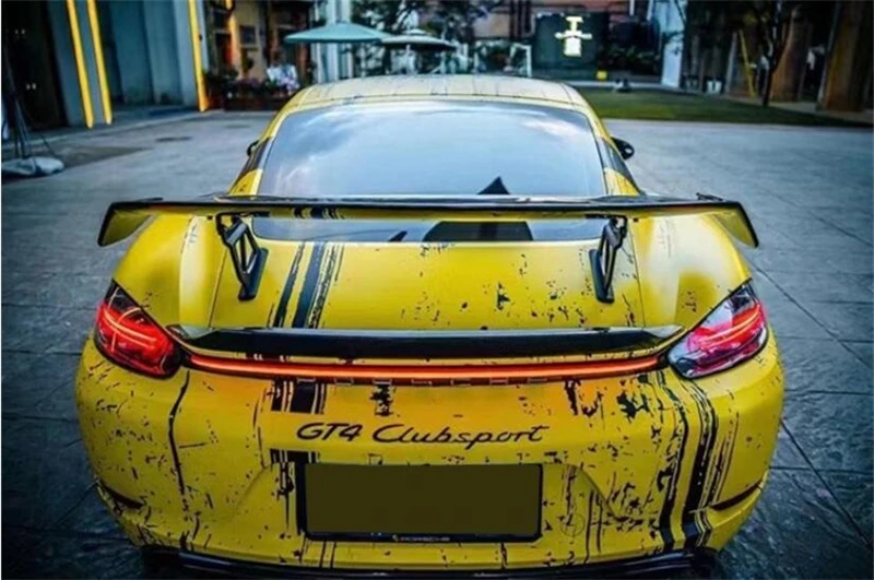Porsche 718 981 987 Boxster Cayman Rear Trunk Wing Spoiler Kit Refits ...