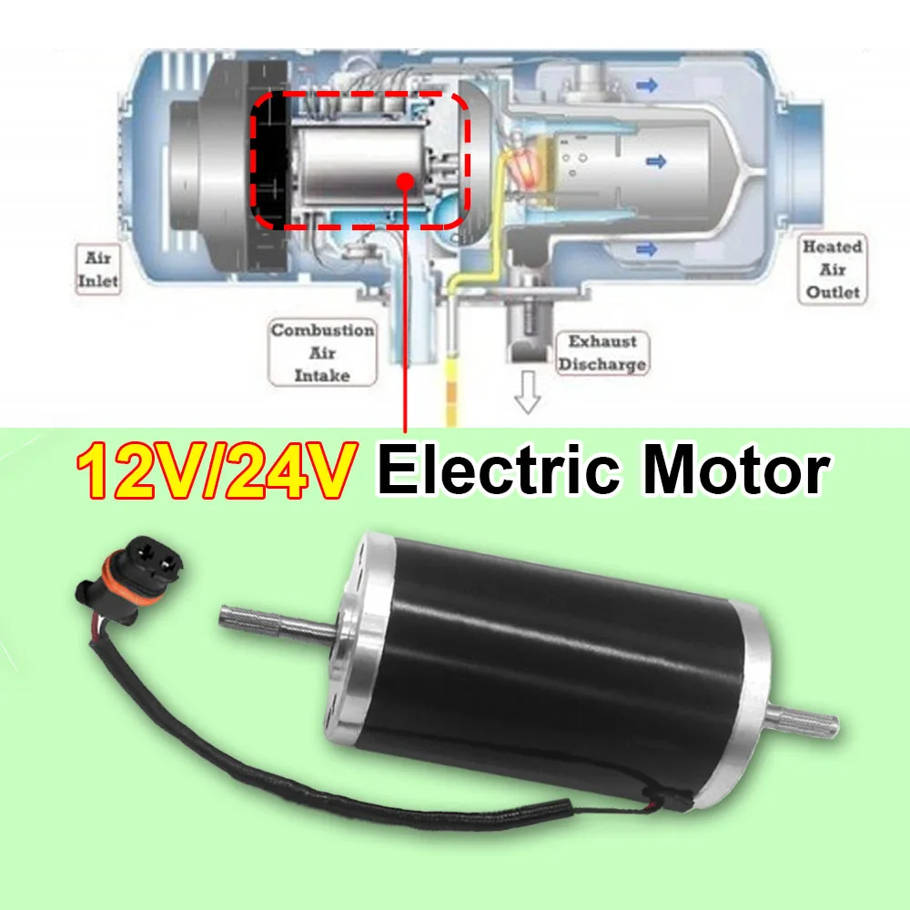 12V-24V-D2-D4-Car-Heater-Electric-Motor-For-Air-Diesel-Parking-Heater ...