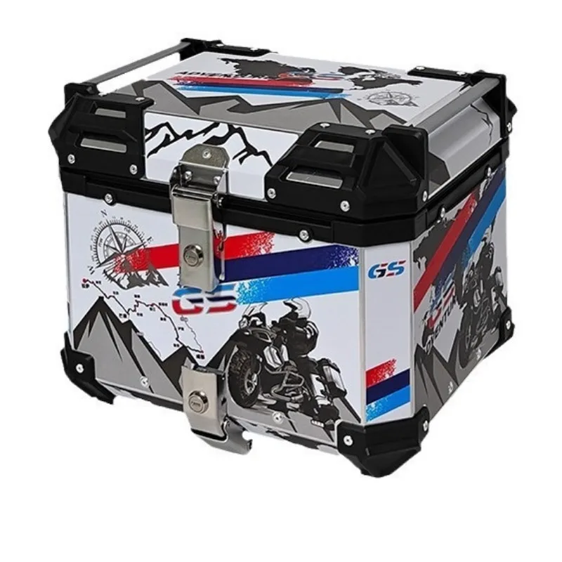 36L/45L/55L/65L Aluminum Alloy GS Motorcycle Helmet Box Top Tail Rear ...