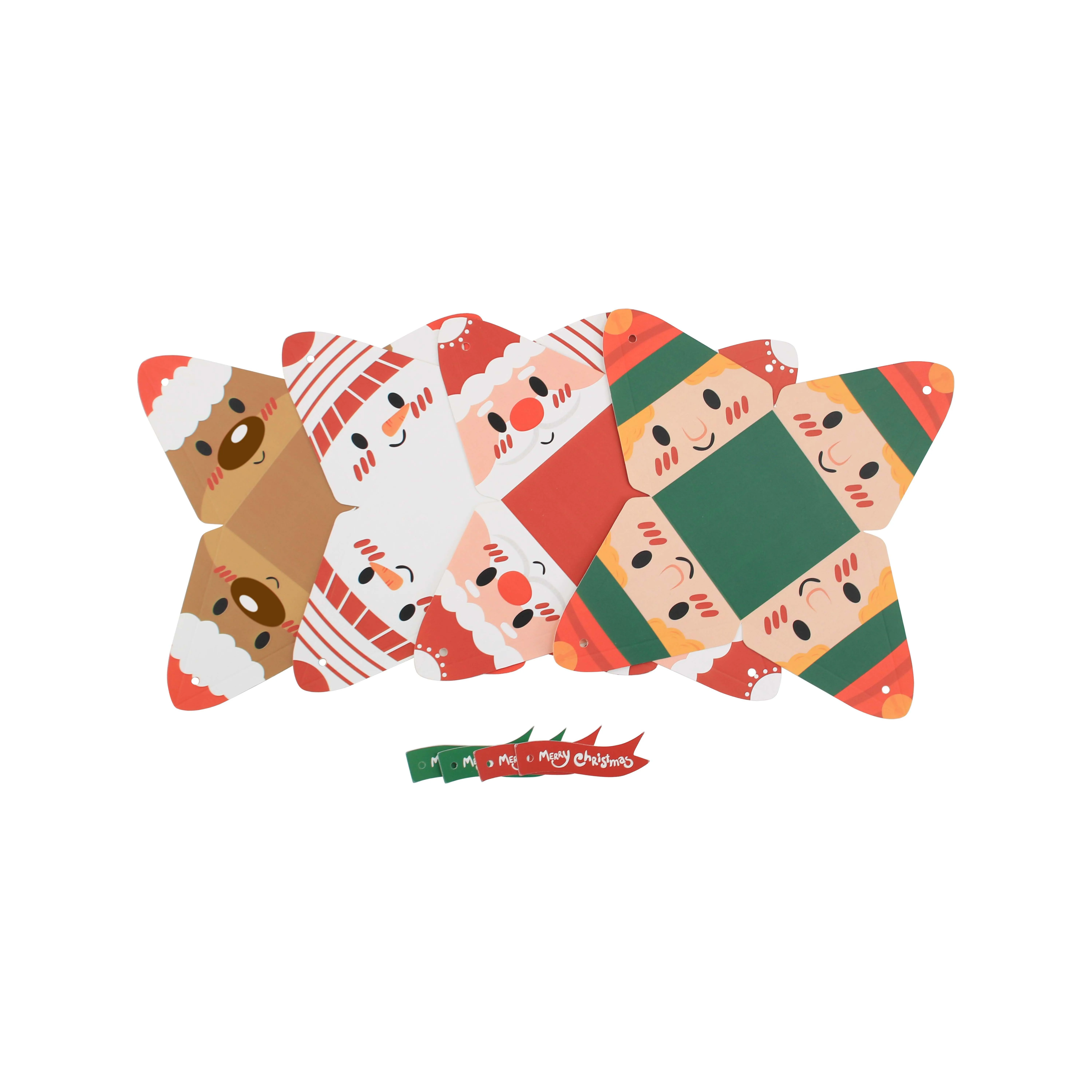 New design hotly sold small Christmas triangle paper candy gift packing ...