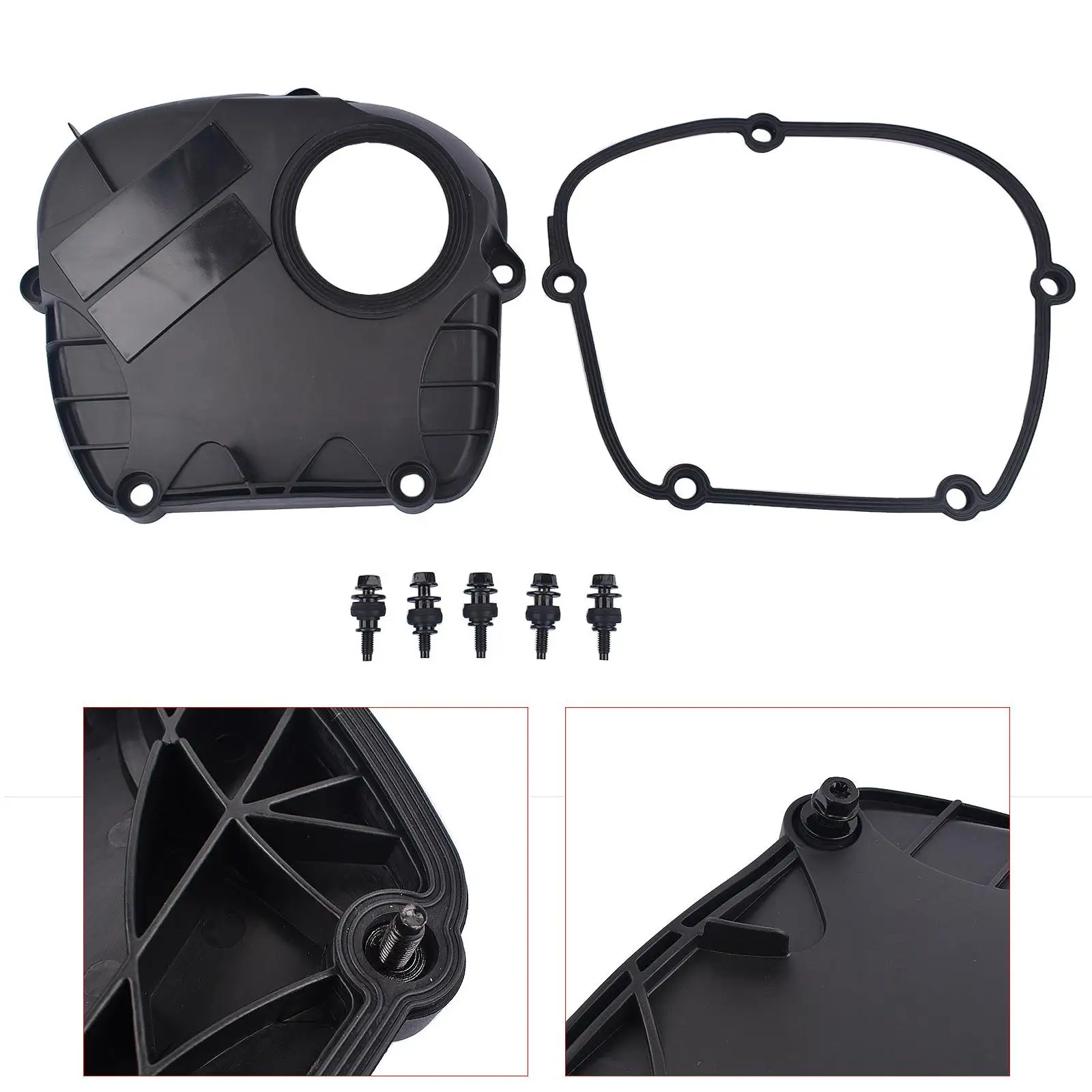 AP01-Engine-Upper-Timing-Chain-Cover-w-Gasket-for-Audi-A3-S3-VW-Golf ...