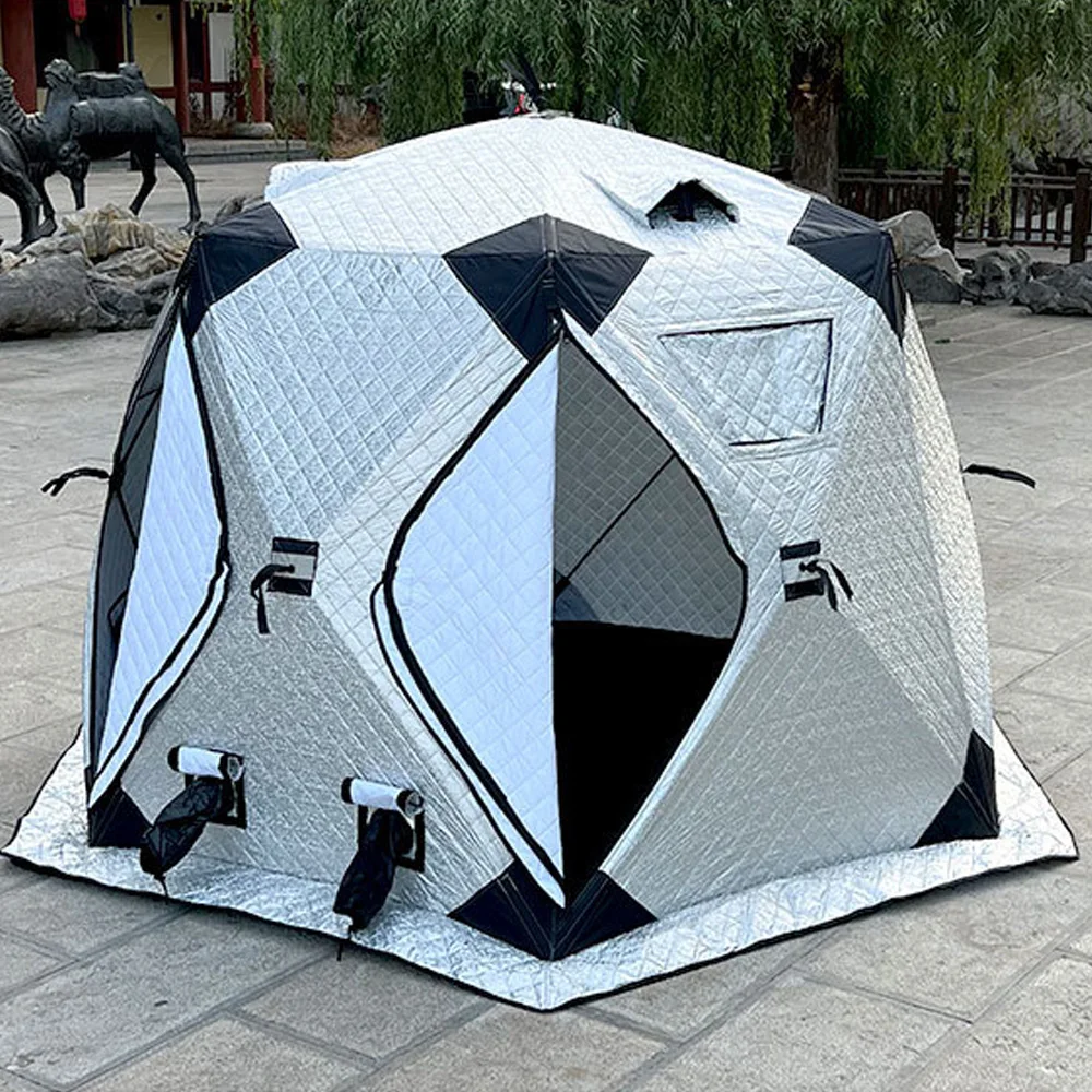 Outdoor-Camping-Ice-Fishing-Tent-Insulated-Quick-Set-Up-Winter-Fishing ...