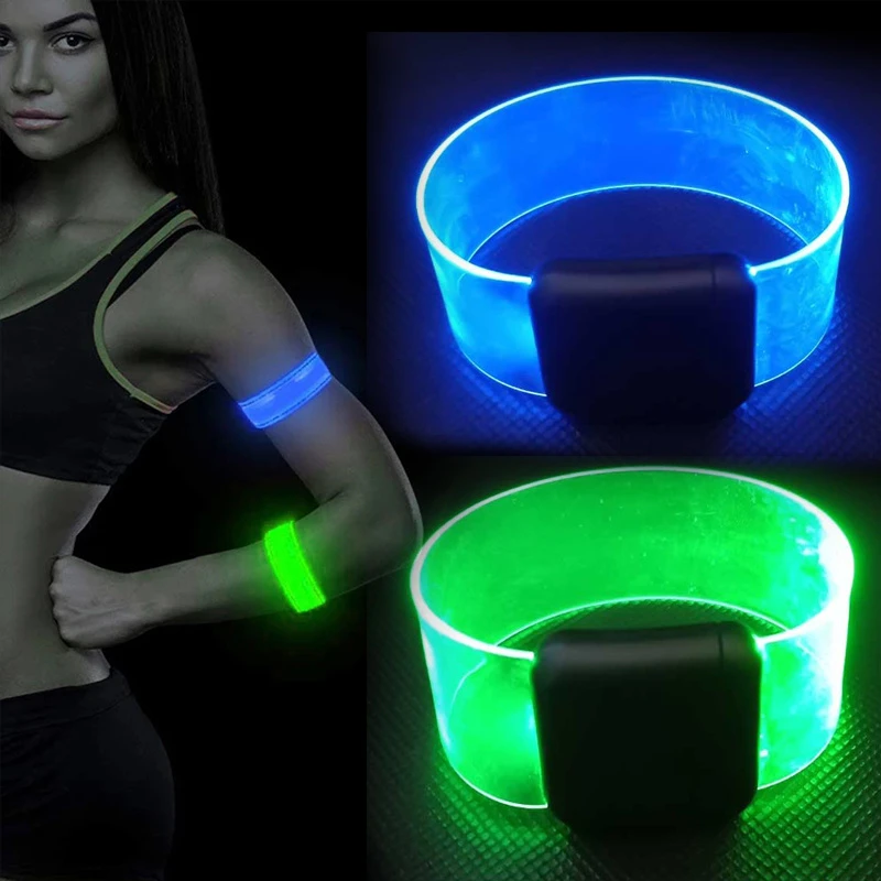 Led Light-emitting Bracelet Battery Fluorescent Accessories Night ...