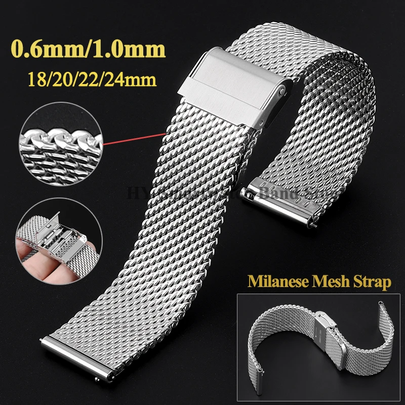 0-6mm-1-0mm-Milanese-Mesh-Steel-Strap-18mm-20mm-20mm-24mm-Stainless ...