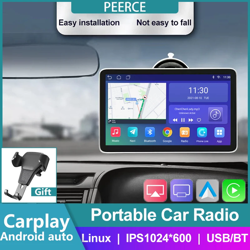 7-inch-Car-Monitor-Portable-Wireless-CarPlay-Navigation-Car-Radio ...