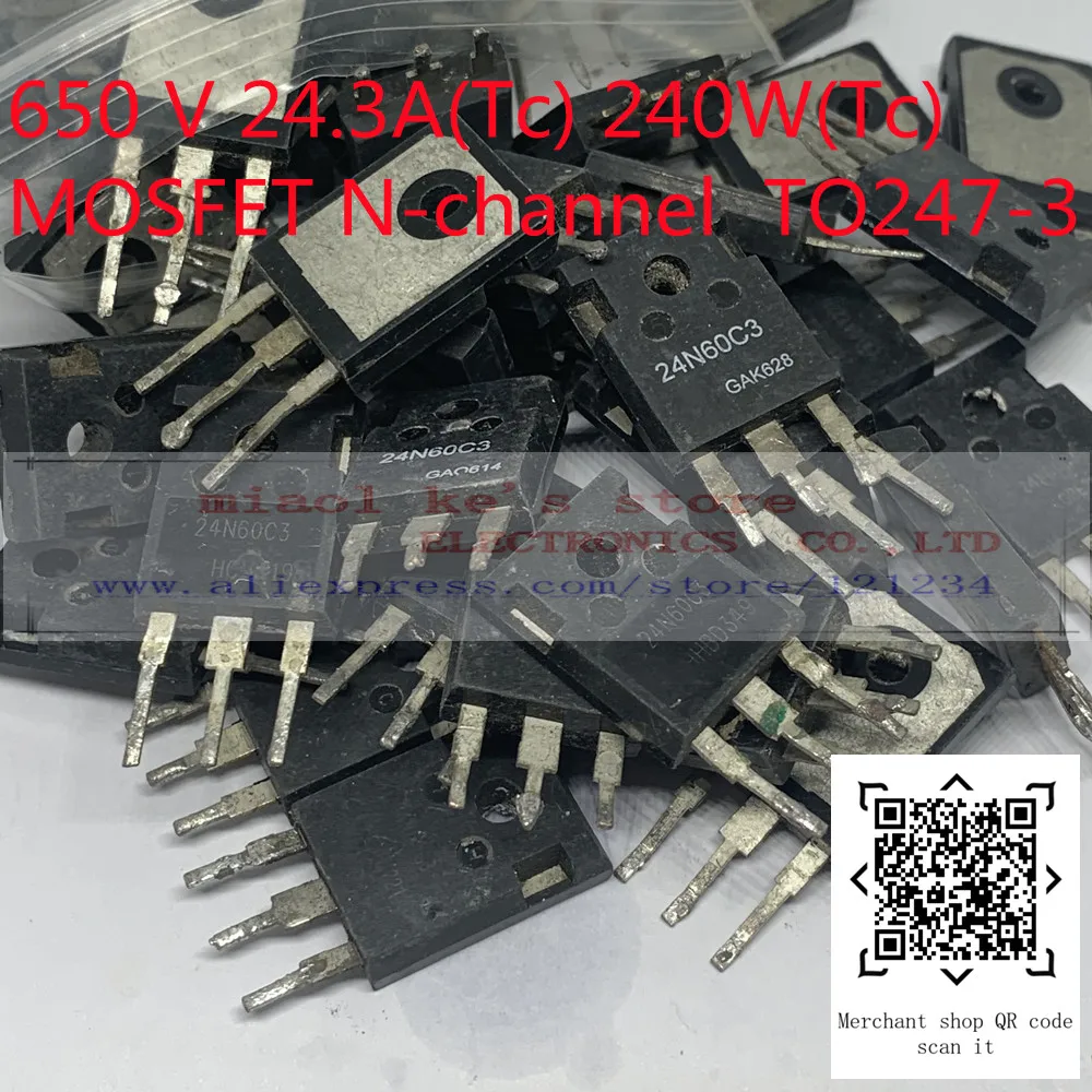 5-adet-10-adet-100-orijinal-SPW24N60C3-24N60C3-MOSFET-n-kanal-650V-24 ...