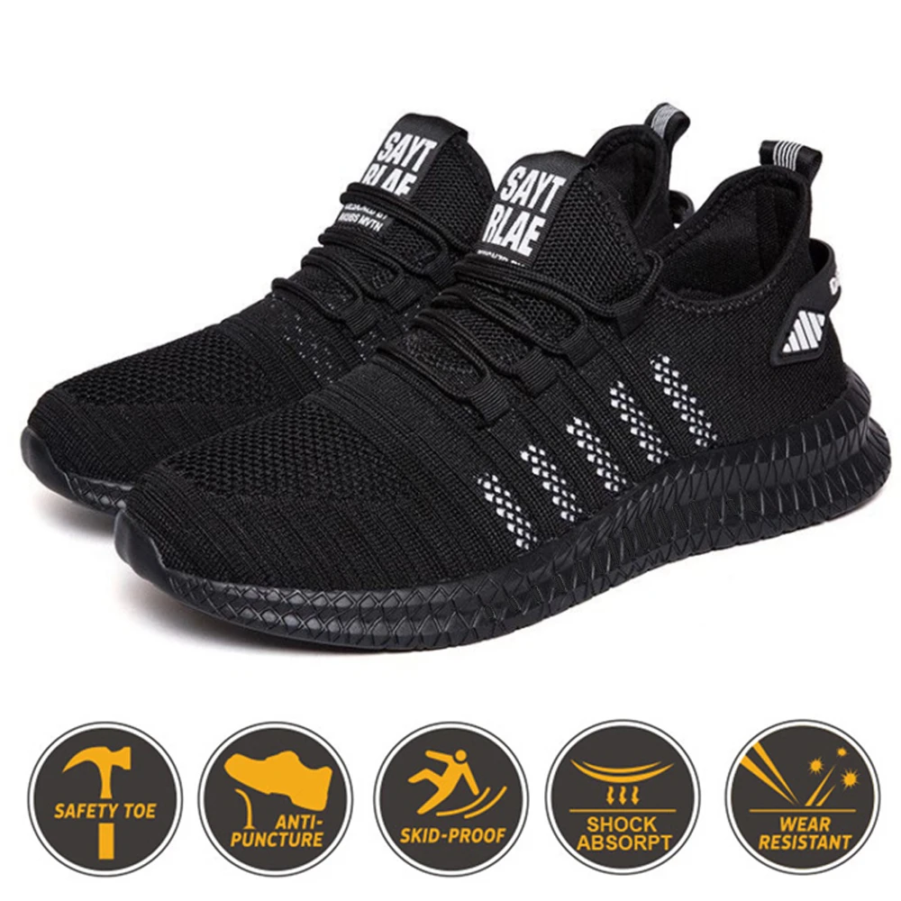 Kevlar Rubber Work Protective Shoes Sneakers | Steel Work Protective ...