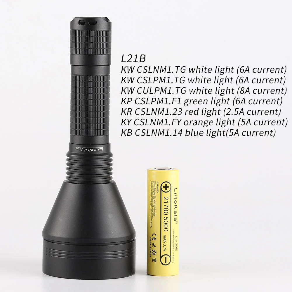 Convoy L21b Kw Cslnm1.tg,kw Cslpm1.tg,kw Culpm1.tg, 21700 Flashlight ...