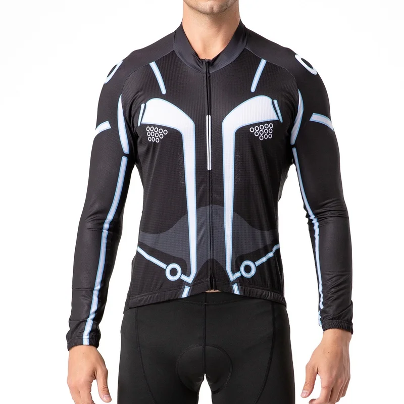Men Long Sleeve Bicycle Cycling Sets Anti sweat Ridng Clothing Suits 3D ...