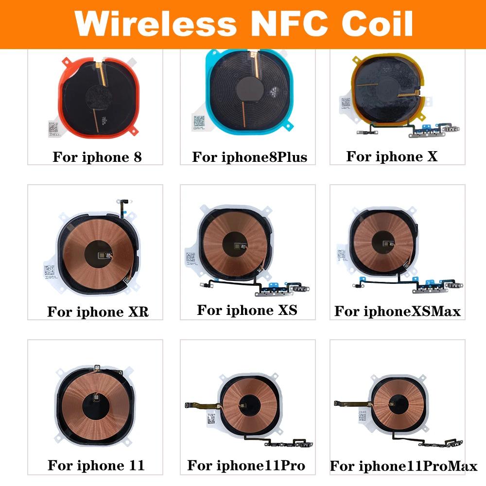 JoeeStore Wireless Charging Receiver Coil NFC With Volume Flex Cable ...