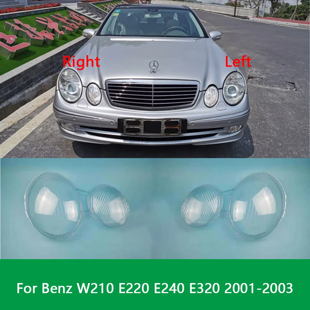 For Mercedes-Benz E-Class W210 E220 E240 E320 2001-2003 Headlight Shell ...