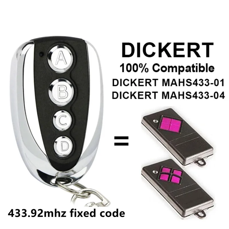 DICKERT-MAHS433-01-MAHS433-04-Garage-Door-Control-Opener-433-92mhz ...