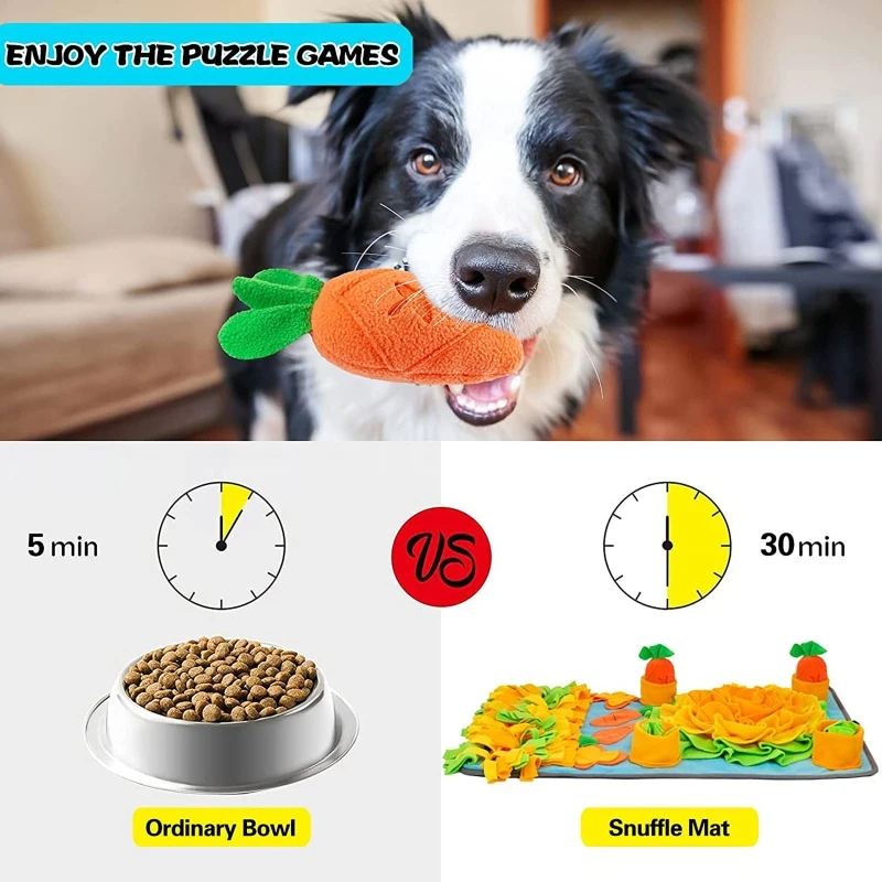 Pet Snuffle Feeding Mat Dog Interactive Puzzle Toy Slow Feeder Large ...
