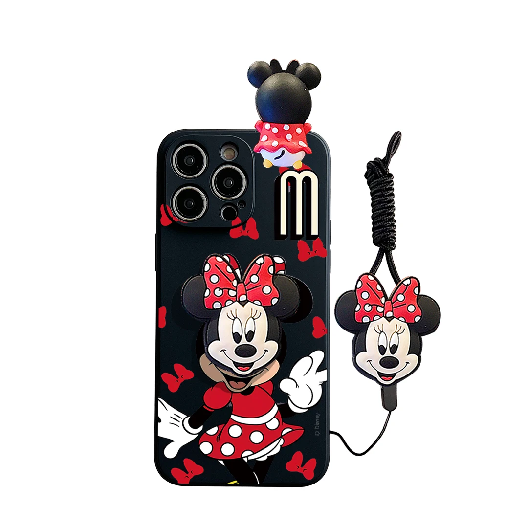 Happy Minnie Case with Holder Rope for NOV Y72 4G (K046)