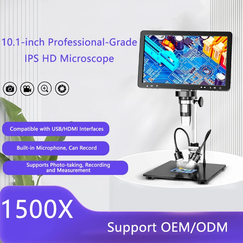 10-1-1500X-Continuous-Zoom-HD-LCD-Video-Electronic-Microscopes-for ...