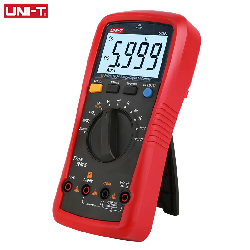 UNI-T-Digital-Multimeter-UT892-2000V-AC-DC-Voltmeter-True-RMS-Capacitor ...