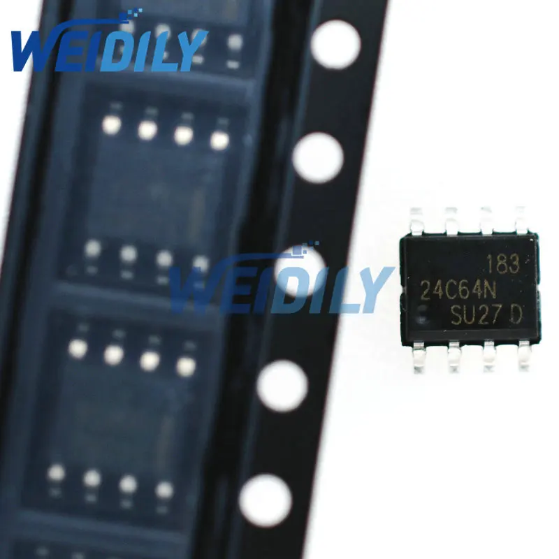 10PCS 24C64 AT24C64 24c64 24C64N SMD 칩 메모리 SOP 8 도매 전자 신규|memory chip ...