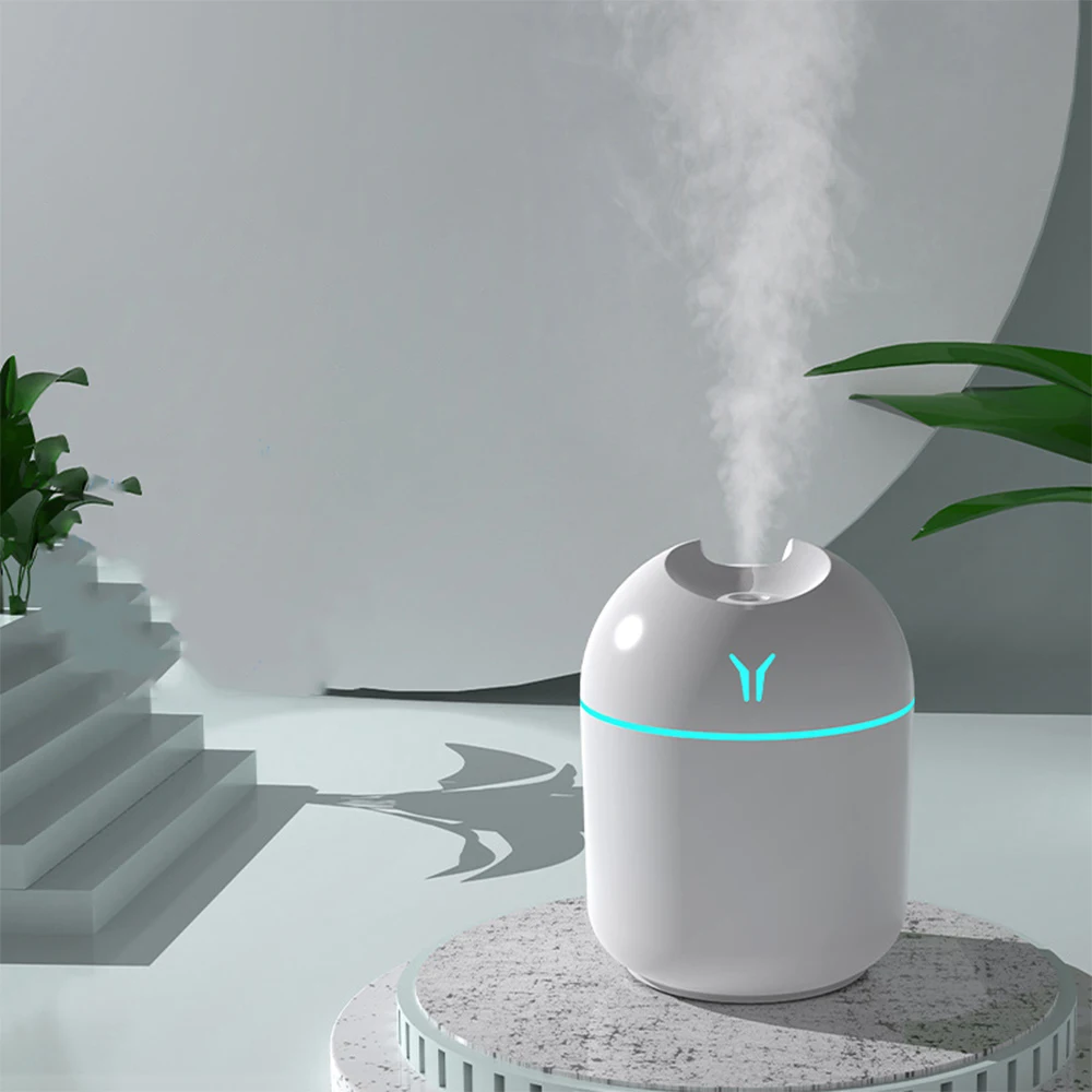 250ML-Mini-Ultrasonic-Air-Humidifier-With-LED-Atmosphere-Light-Spray ...