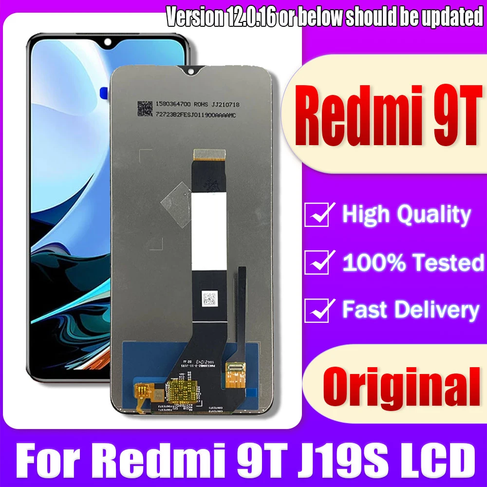 Original For Xiaomi Redmi 9t Lcd Display Screen Digitizer Assembly ...