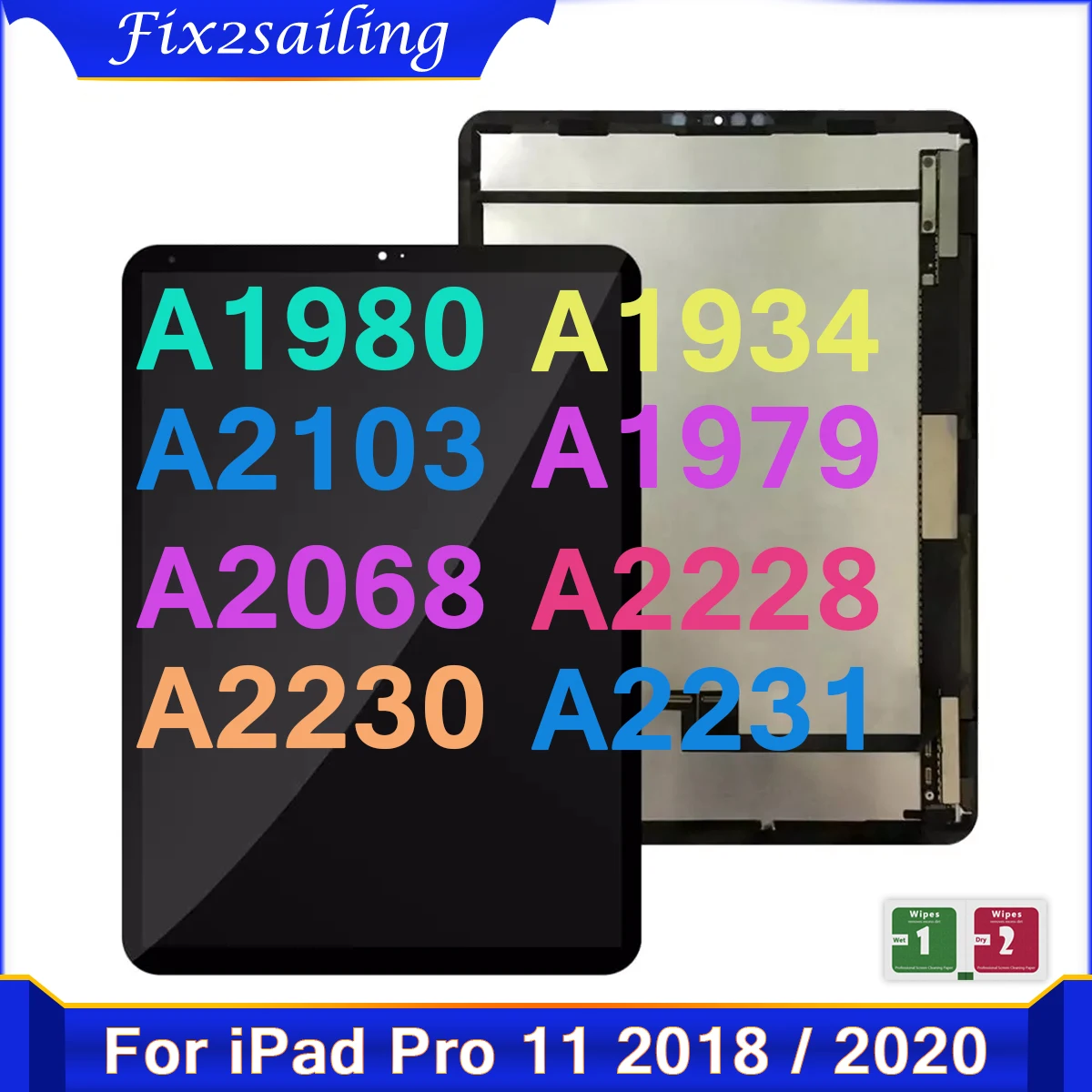 11 '원래 iPad 프로 11 LCD A1980 A1934 A1979 A2068 A2230 A2228 LCD 디스플레이 터치 ...