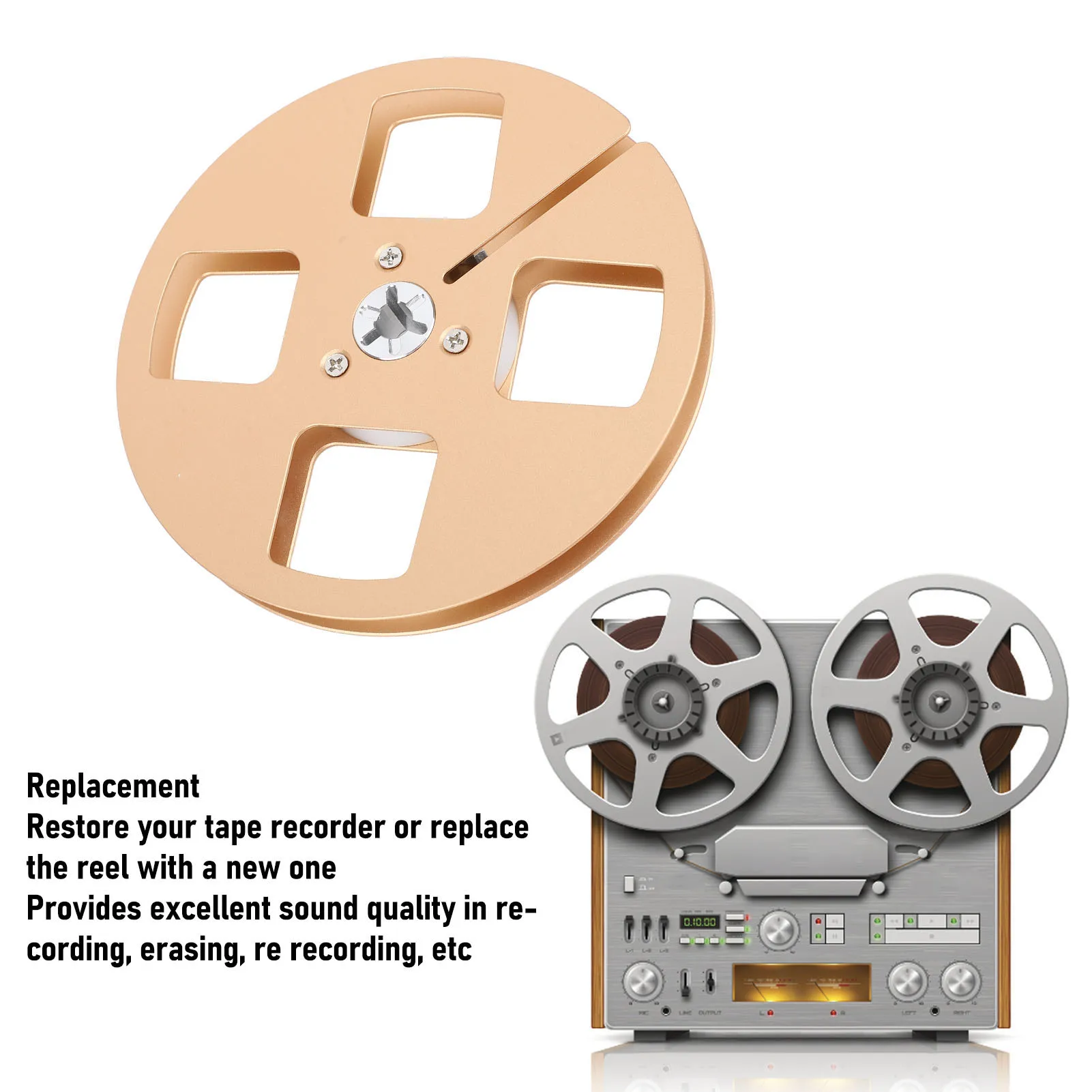 5 Inch Empty Tape Reel Erosion Resistant Aluminum Alloy Sound Tape for ...