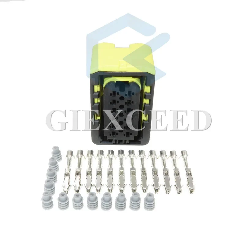 12 Pin 1-1703639-1 Waterproof Electrical Automotive Connector Sealed ...