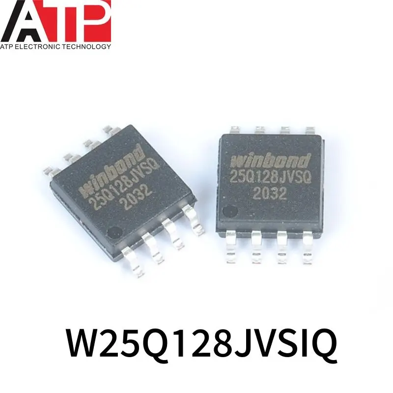 10-100 pces w25q128jvsiq winbond 25q128jvsq w25q128jvsq w25q128 sop-8 memória flash chip ic 8 ...
