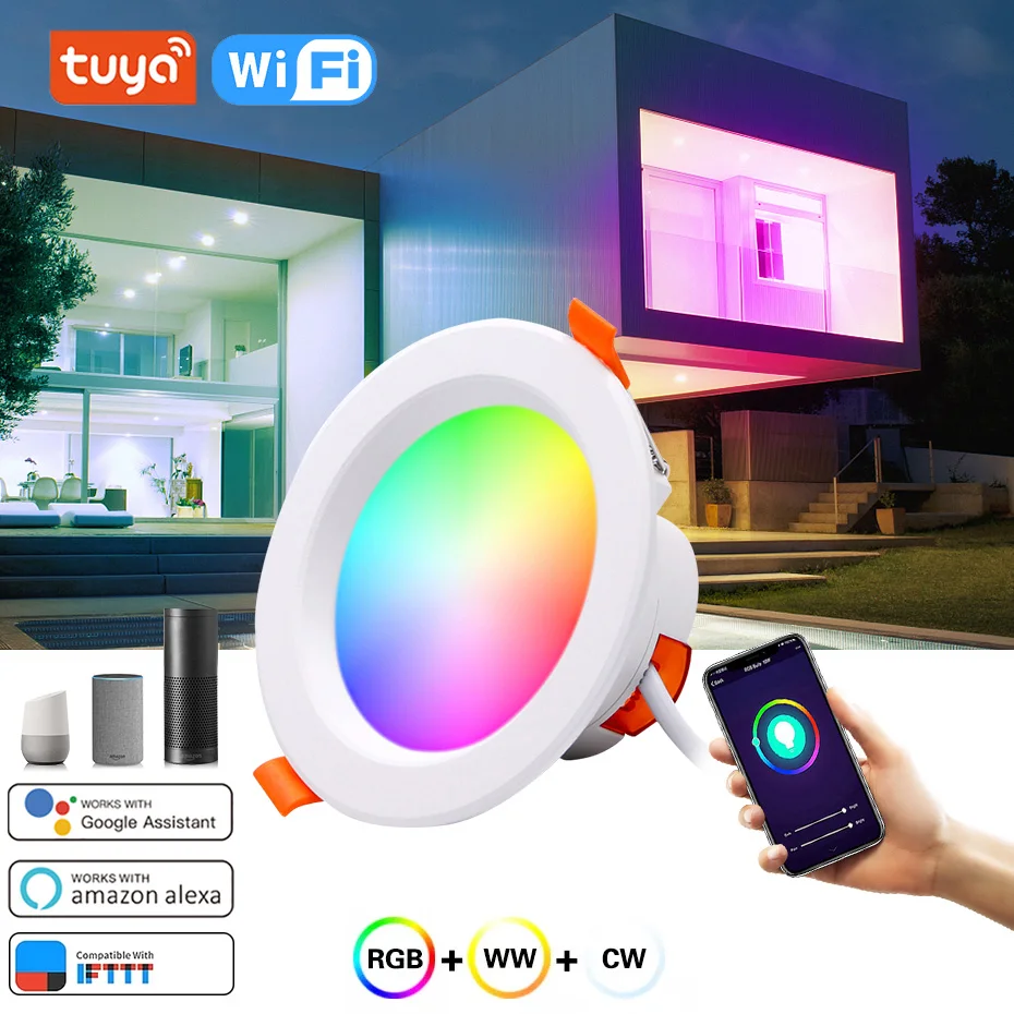 Tuya-Smart-RGB-LED-Downlight-Ceiling-Lamp-Dimmable-5W-7W-9W-15W-Spot ...