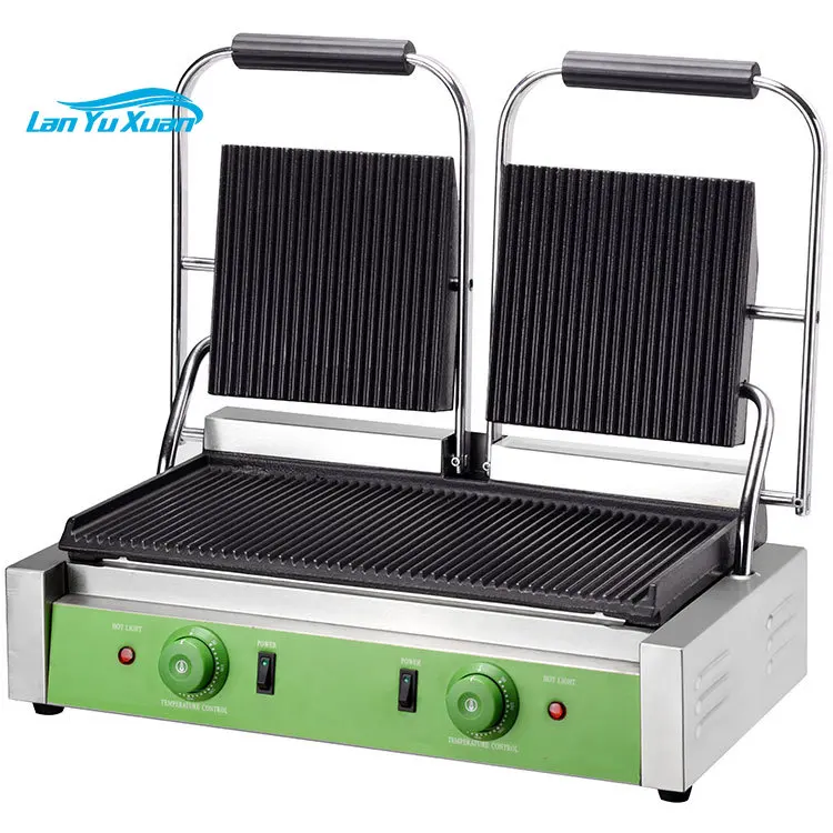 Commercial-High-Quality-Electric-Plate-Panini-Grill-Machine-Sandwich ...