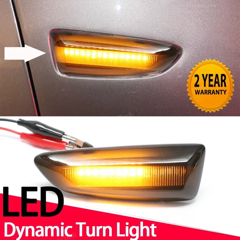 2pcs Dynamic Led Turn Signals Side marker light Lamp for Opel Astra J ...