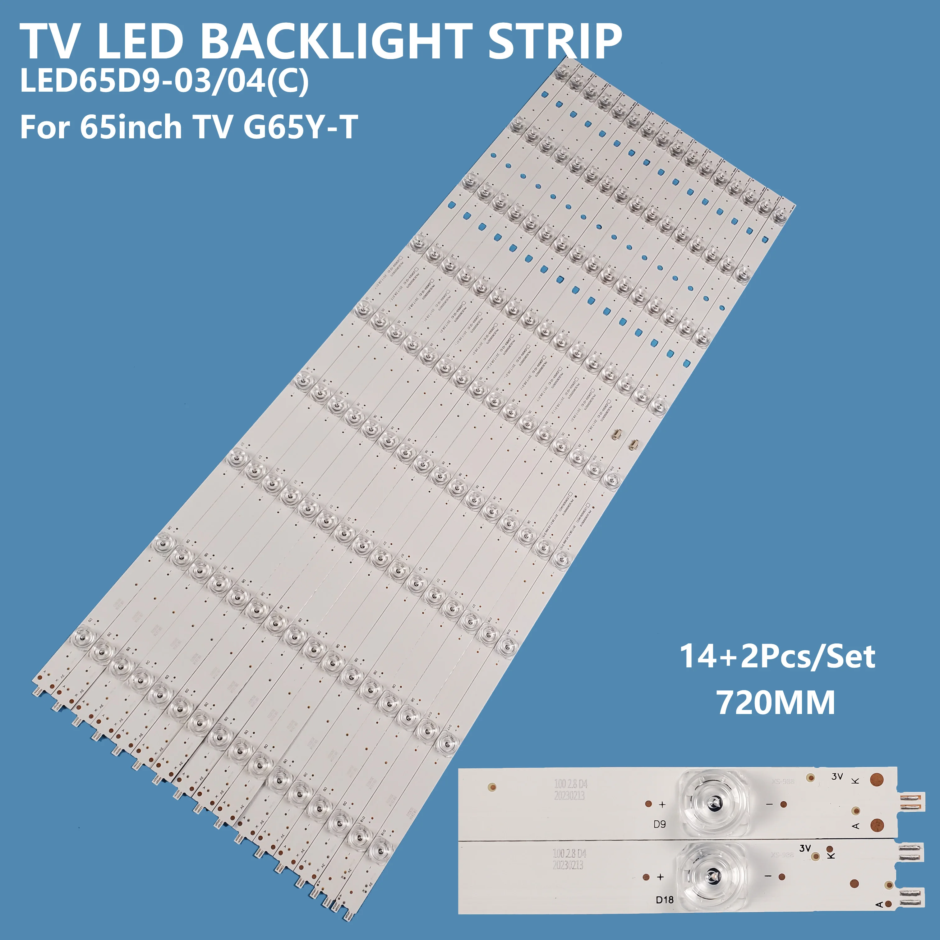 Tira-de-retroiluminaci-n-de-TV-LED65D9-03-C-04-C-30365009216-9215-para ...