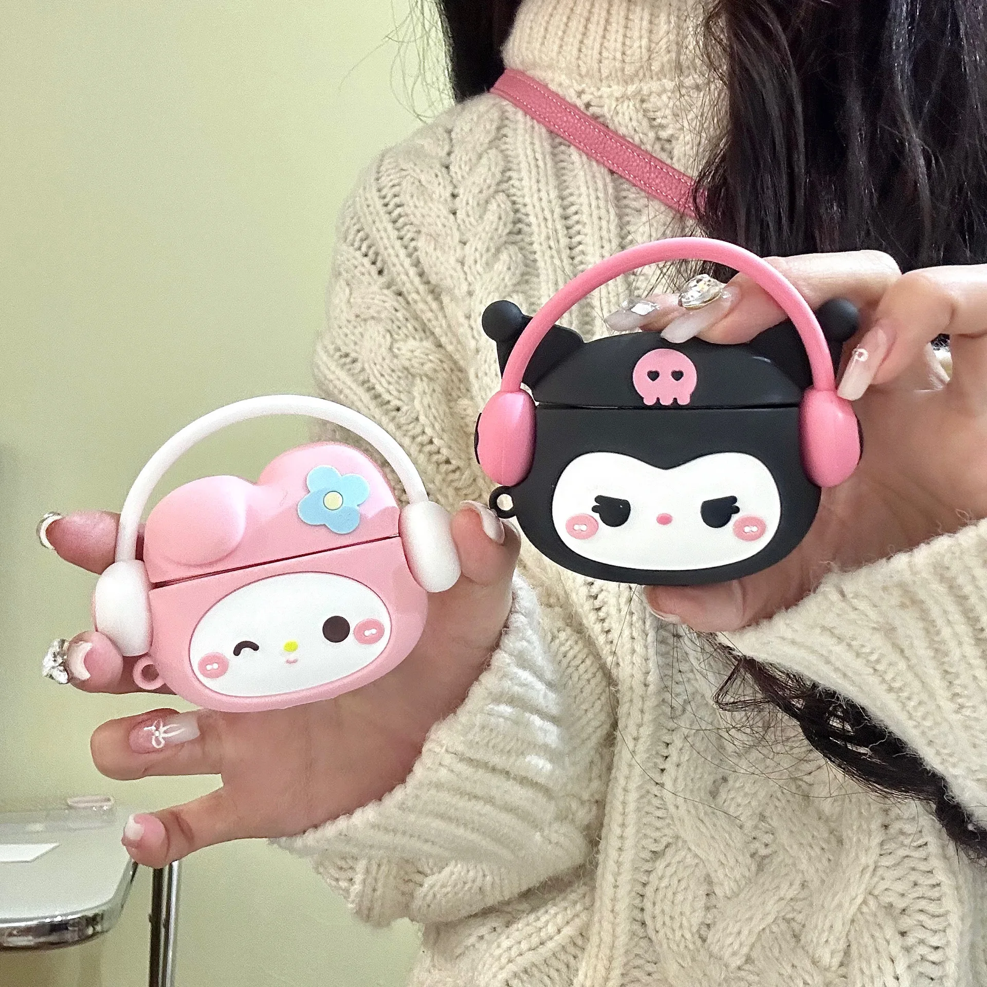 3D-Music-Kuromi-My-Melody-Lovely-Creative-Case-For-Airpods-Pro-2-Cute ...